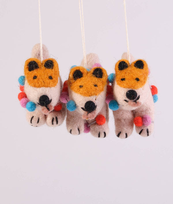 Handmade Felt: “Willa” Hanging Felt Ornament - Thunder Moon Collective